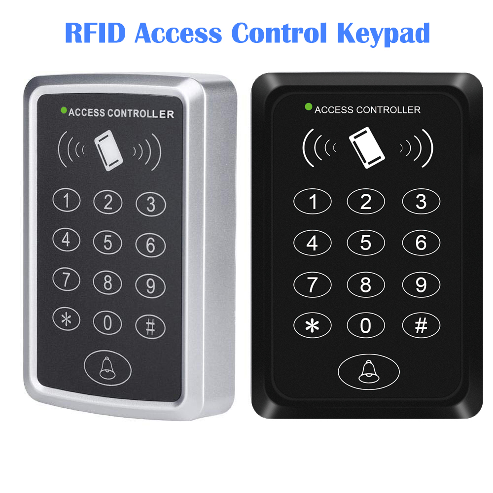 125khz RFID Access Control Keypad EM Card Reader ระบบควบคุมการเข้าออกประตูประตูล็อคเปิดระบบ ...