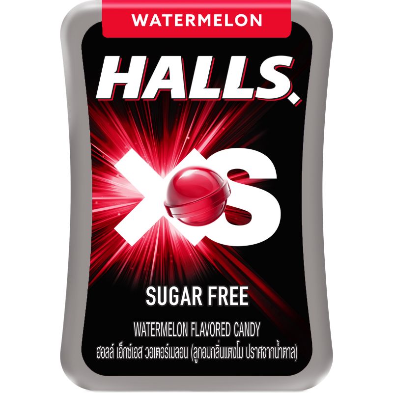 Halls XS Sugar-Free ฮอลล์ เอ็กซ์เอส ขนาด 12.6 กรัม (เลือกรสได้ ...