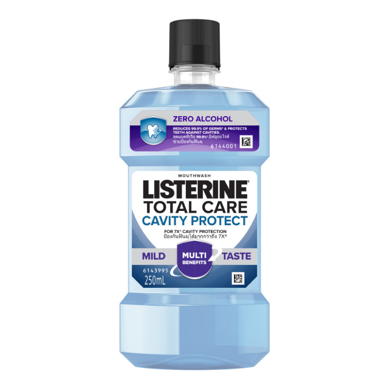 ลิสเตอรีน โทเทิลแคร์ แควิตี้ โพรเทค 250มล. Listerine Mouthwash Total ...