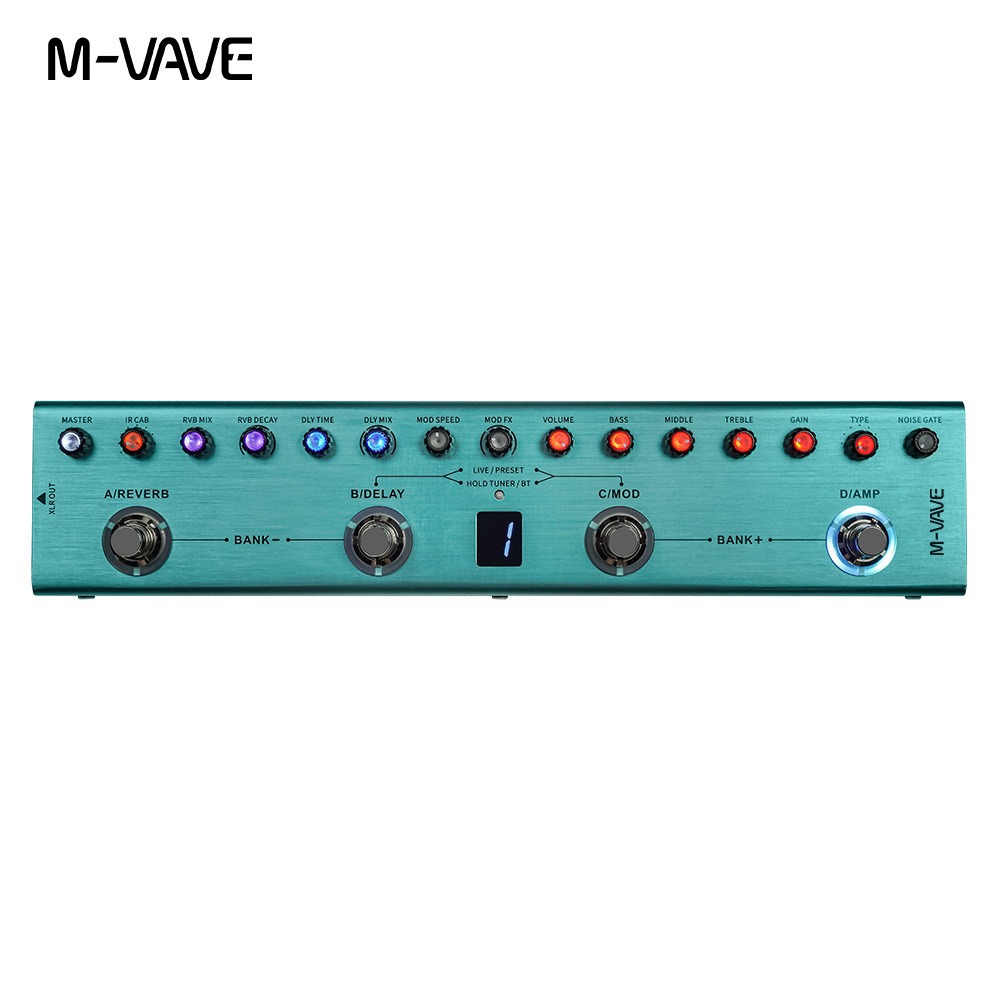 M-vave TANK-G/B กีตาร์ไฟฟ้า Effector แบบบูรณาการ Effector Delay Reverb | Shopee Thailand