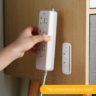 สติ๊กเกอร์ติดผนัง Punch-free Plug Fixer Home Self-Adhesive Socket Fixer ...
