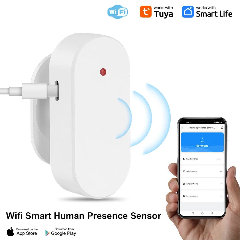 Tuya WiFi Human Body Detector 24G เรดาร์ระยะทาง Detection สมาร์ท Human ...