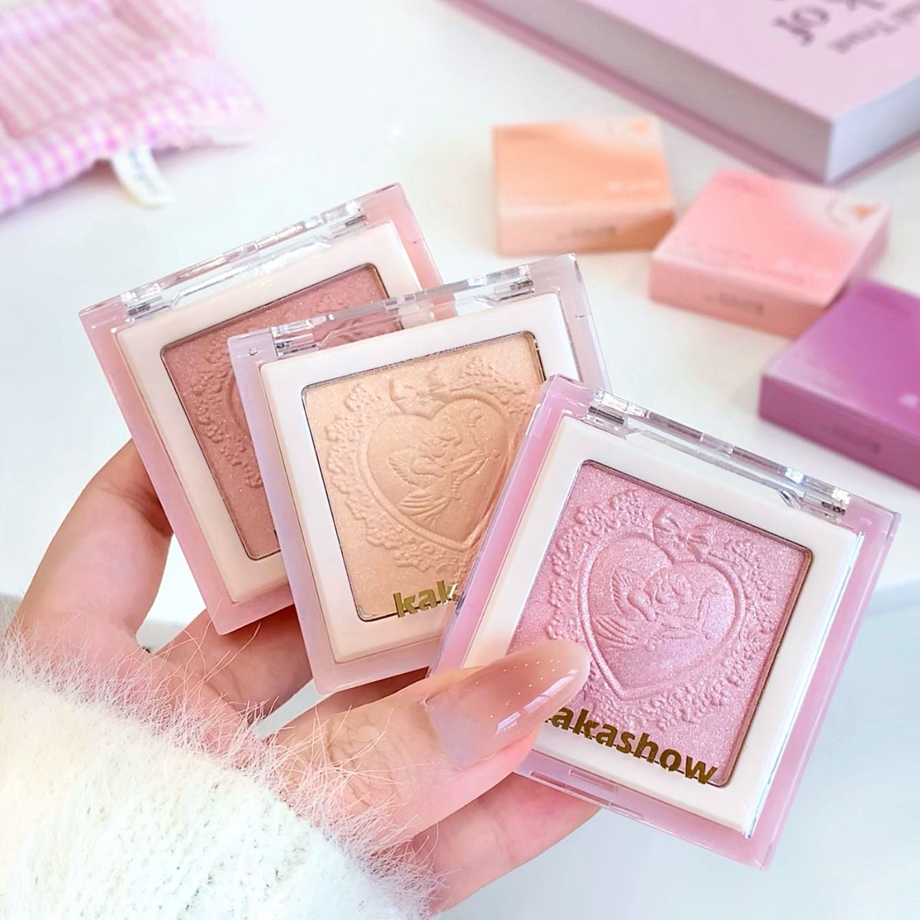 Kakashow ดัดแปลง Cheek Pearlescent Fine Glitter Eye แต่งหน้า Facial ...