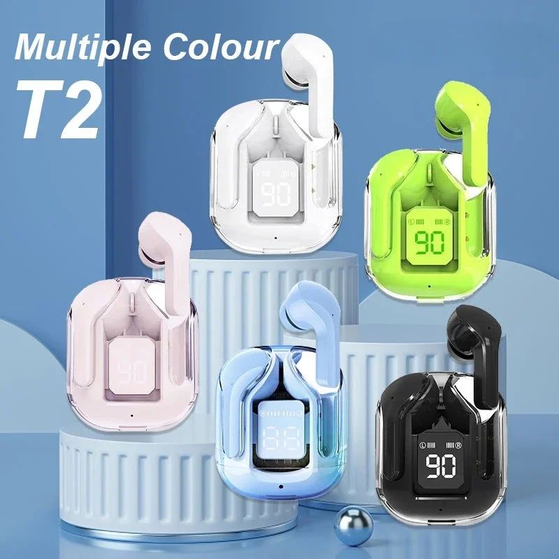 T2 TWS ชุดหูฟังสเตอริโอไร้สาย บลูทูธ 5.3 หน้าจอดิจิทัล LED สําหรับ Xiaomi Lenovo | Shopee Thailand