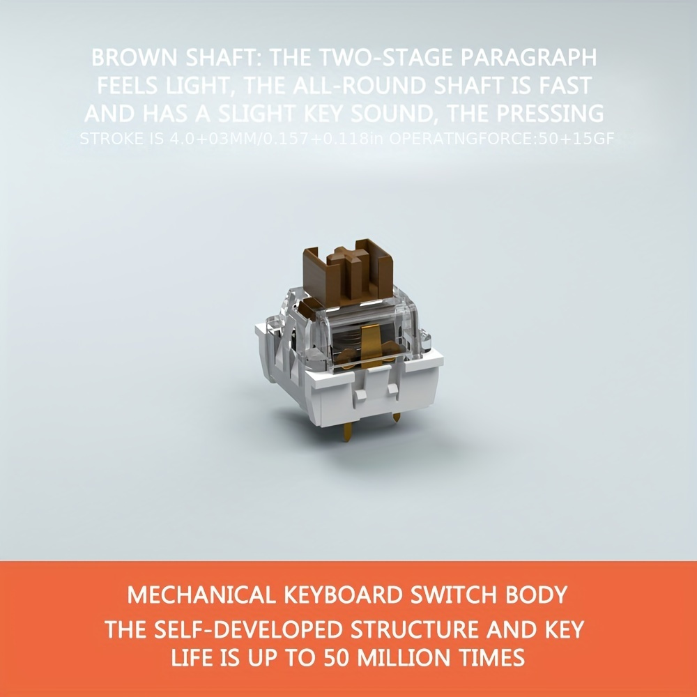 35pcs Lubed คีย์บอร์ด, 5 Pins POM Hot Swapping Mx สวิทช์เงียบ RGB LED ...