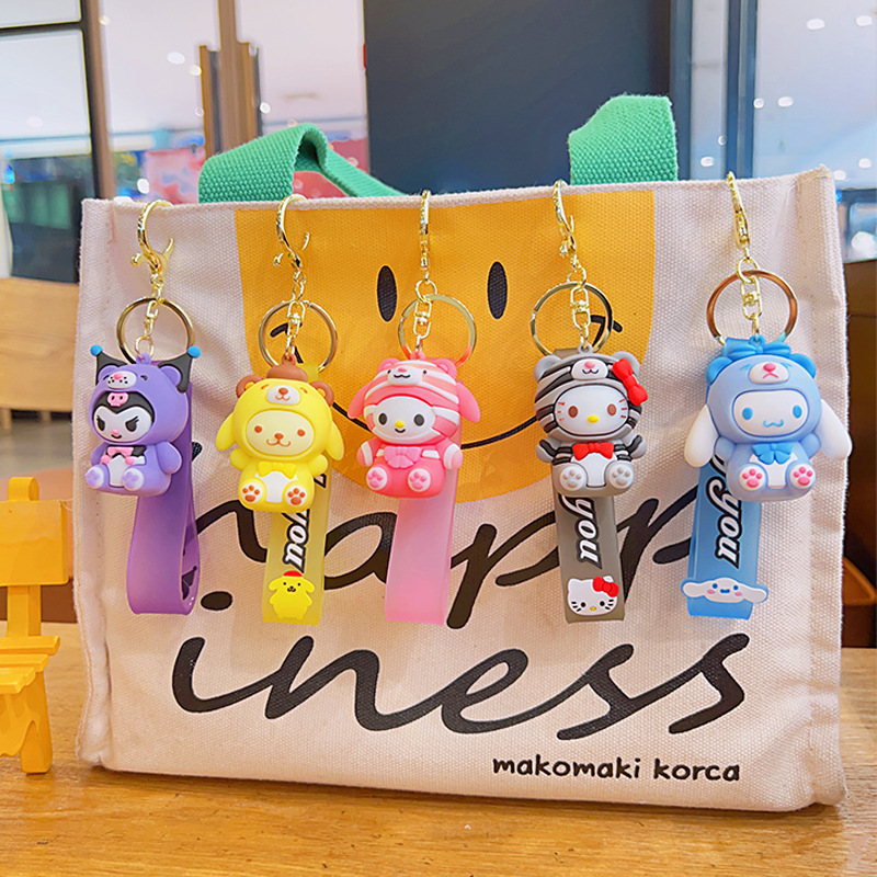 Sanrio Hug Kuromi พวงกุญแจ จี้รูปสุนัขหูใหญ่น่ารัก | Shopee Thailand