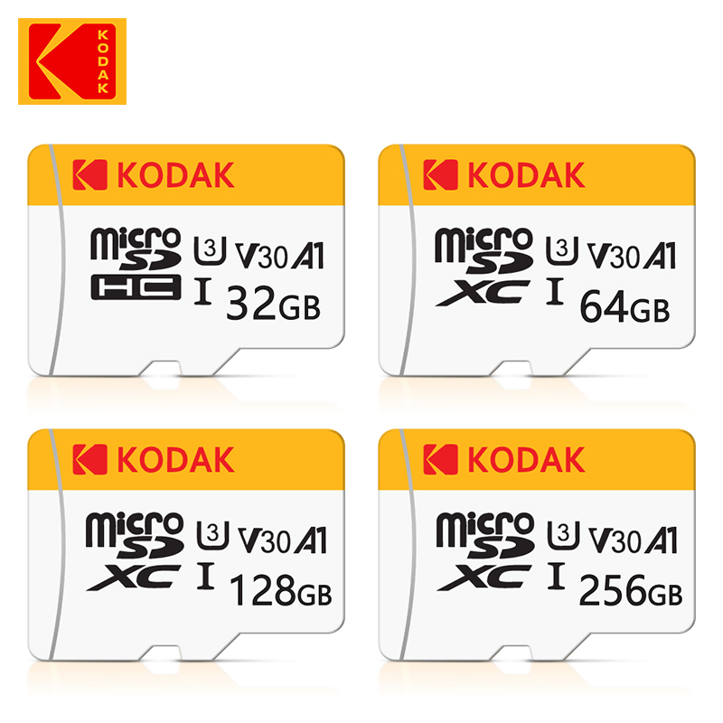 Kodak MicroSD Card การ์ดหน่วยความจําสีแดง Class10 32GB 64GB 128GB 256GB ...