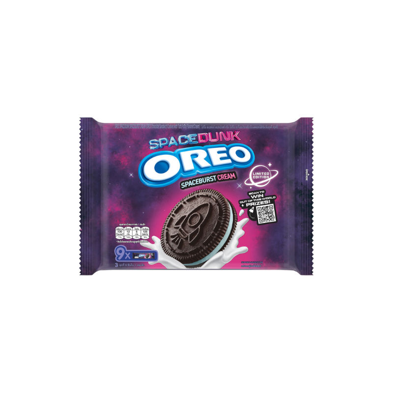 Oreo Space Dunk โอรีโอ สเปซดังก์ (รสช็อกโกแลตสอดไส้ครีมกลิ่นทุตตี้ ฟรุต ...