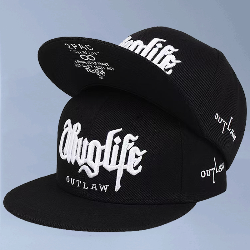 2pac Thug Life cap Unisex คุณภาพสูงแฟชั่นหมวกสําหรับชายปรับขนาดผู้ใหญ่ ...
