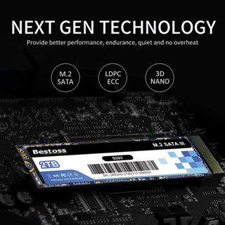 Bestoss M.2 SATA 3.0 SSD 120GB 128GB 256GB 512GB 6Gb ไดรฟ์ Solid State ภายในฮาร์ดดิสก์ SSD ...