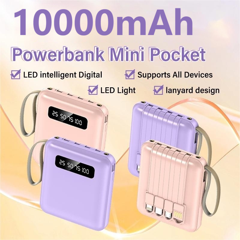 Power bank 10000mAh original small power bank power bank mini ขนาด ...
