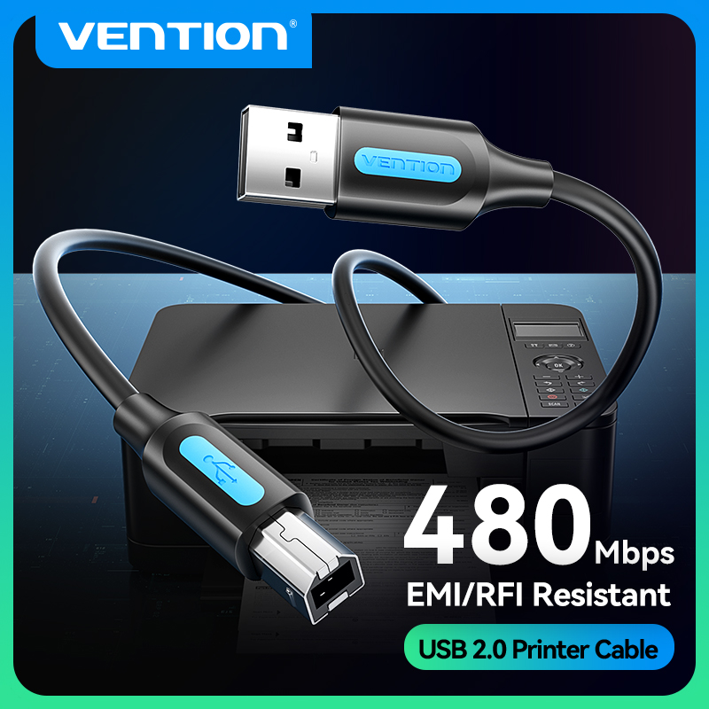 Vention สายเครื่องพิมพ์ USB 2.0 Male To Male Stable USB Printer Scanner ...