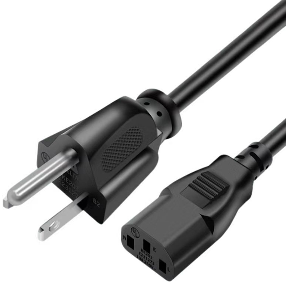 1.2m US Power Cable Euro Plug IEC C13 AC Power Supply สายไฟสําหรับ PC ...