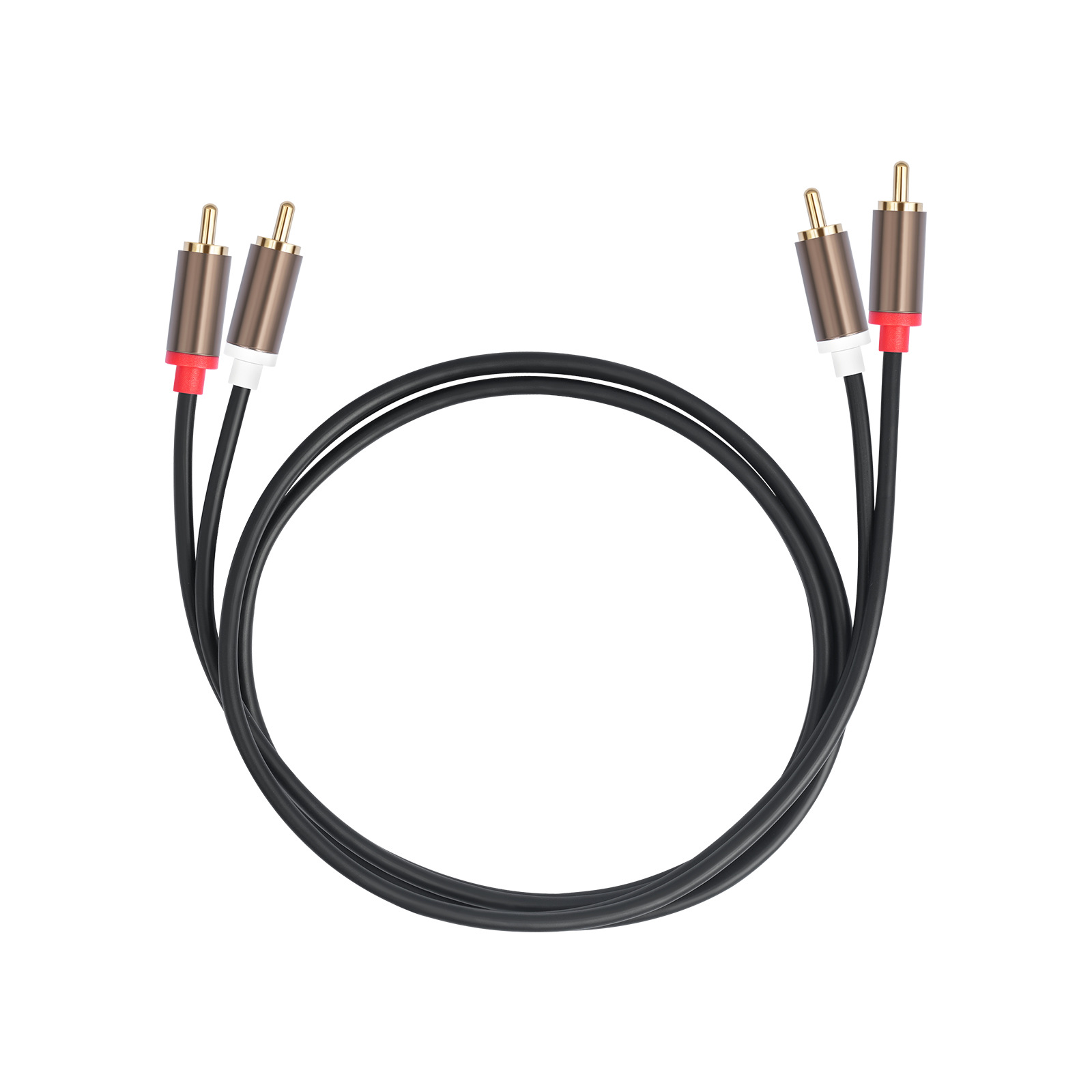 [Shopee Choice] Aluminium Alloy 2RCA To 2RCA Lotus Cable AV Four-head ...