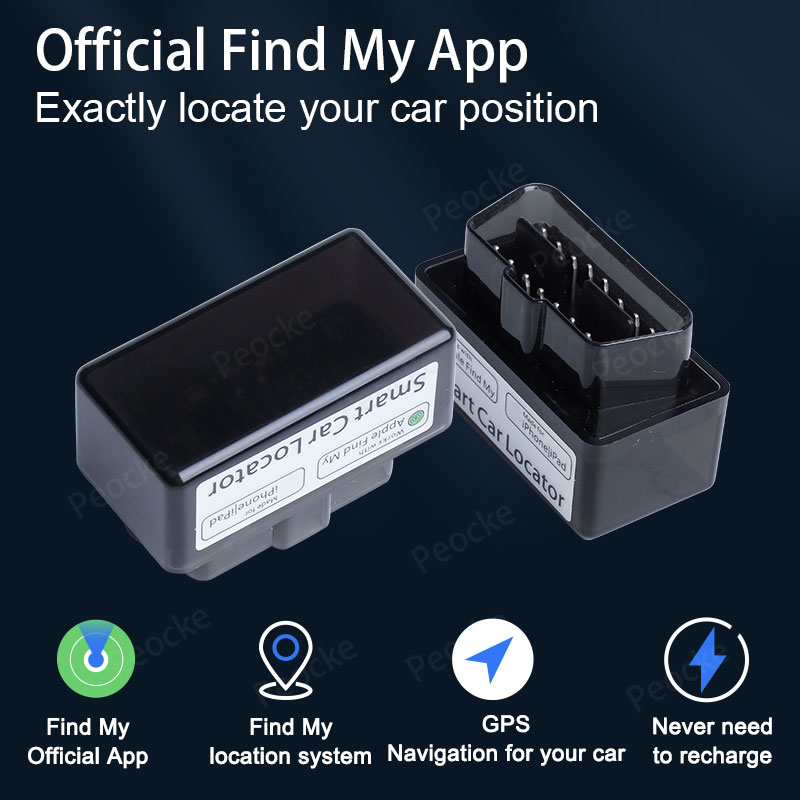 Mini OBD Tracker สําหรับรถยนต์ OBD2 GPS Locator พร้อมค้นหา App ของฉันสําหรับ Apple ITag OBD GPS ...