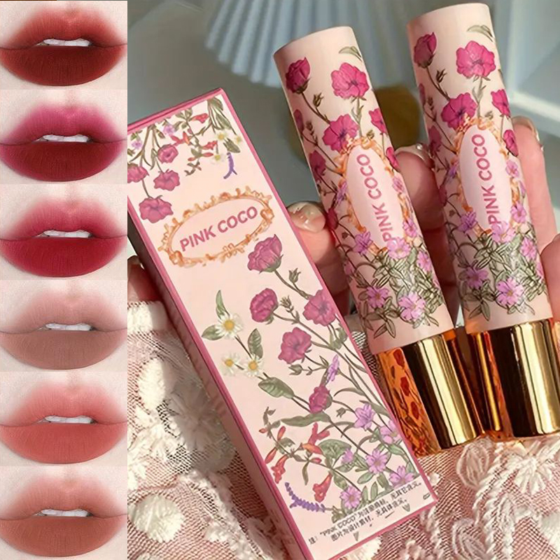 Velvet Matte Lipstick Misty Low Saturation Brightening Lip glaze Long ...