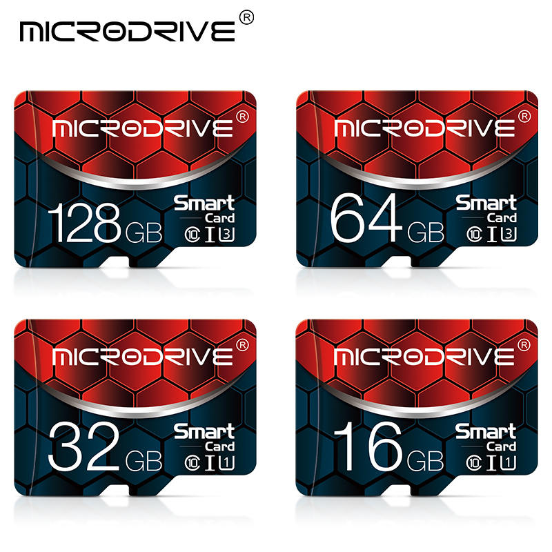 Microdrive ยี่ห้อ Micro TF SD การ์ด U3 Class 10 MiniSD การ์ด 16GB 32GB 64GB 128GB + อะแดปเตอร์ ...