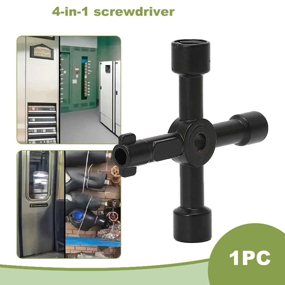 1pc คุณภาพสูง Four-In-One Multi-Function Key ประแจสามเหลี่ยมด้านในสี่ ...