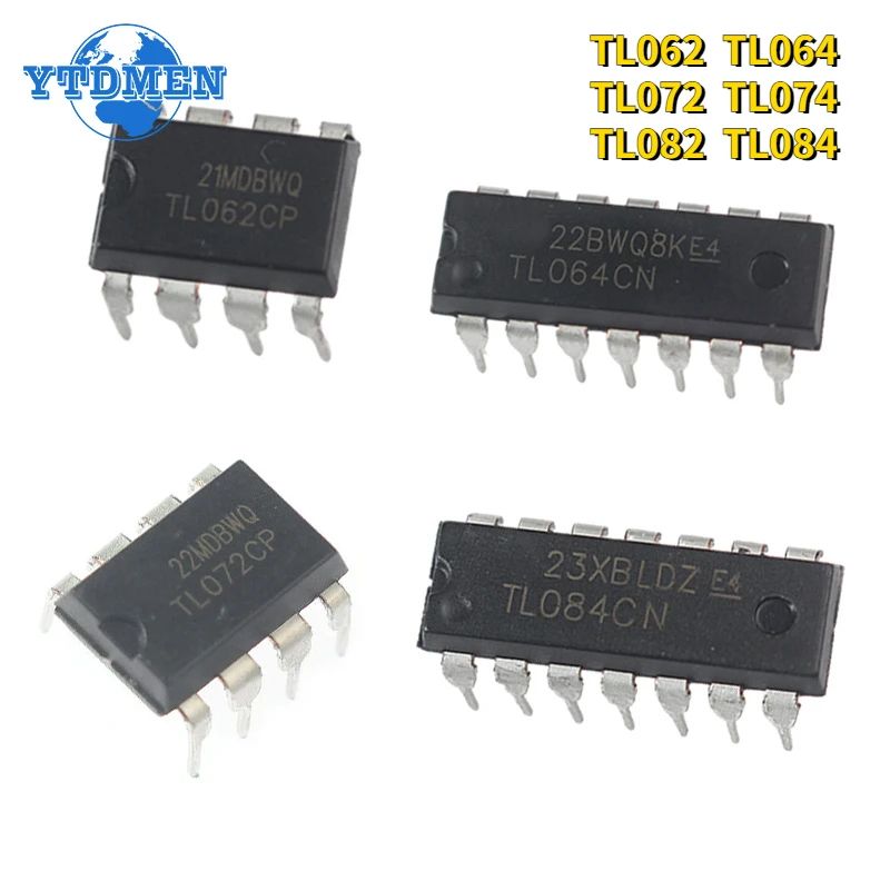 10 ชิ้นวงจรรวมชิป IC TL062 TL064 TL072 TL074 TL082 TL084 เครื่องขยายเสียง DIP Packag | Shopee ...