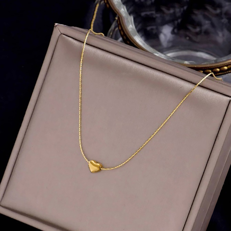 Minimalist Heart สร้อยคอ Dainty Chain Layering เครื่องประดับสําหรับ ...