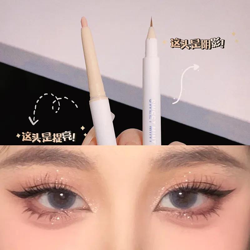 Sweet Mint Highlight Shadow Lying Silkworm Pen Matte Pearlescent ...