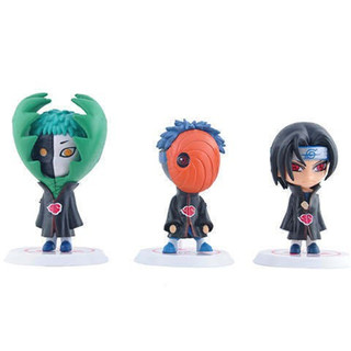 11 ชิ้น/เซ็ต Q Ver. Naruto Akatsuki Mini รูป 6-7 ซม.Uchiha Itachi ...