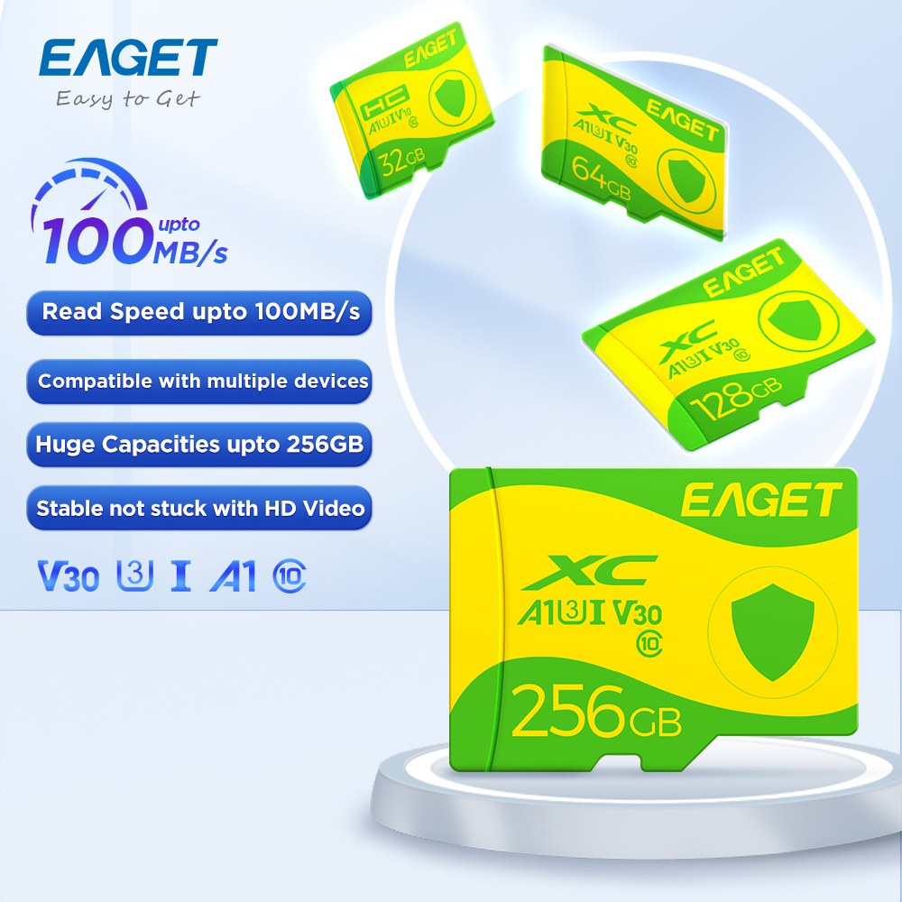 Eaget 128GB Micro SD Card, U3 Micro SDXC การ์ดหน่วยความจําแฟลช TF ความ ...