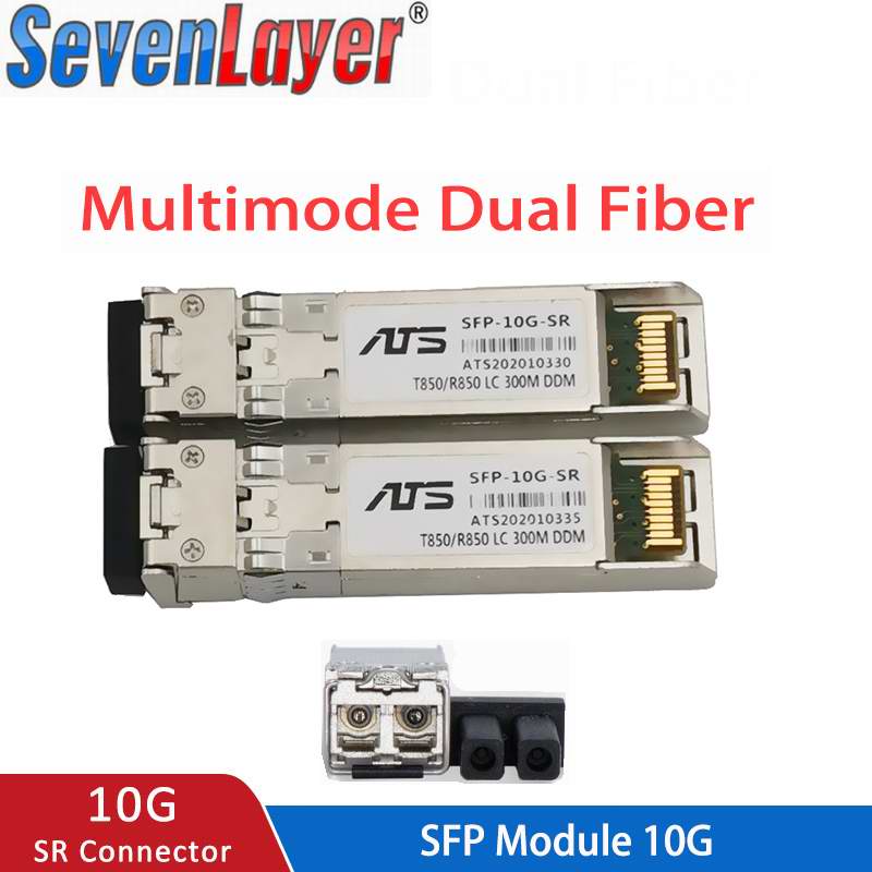 10gb SFP + โมดูล Multimode 300m MM Duplex SFP Transceiver LC Optical ...