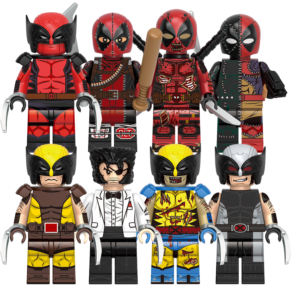 Deadpool & Wolverine X-Force Venompool Wolverine Masacre Mini Building ...