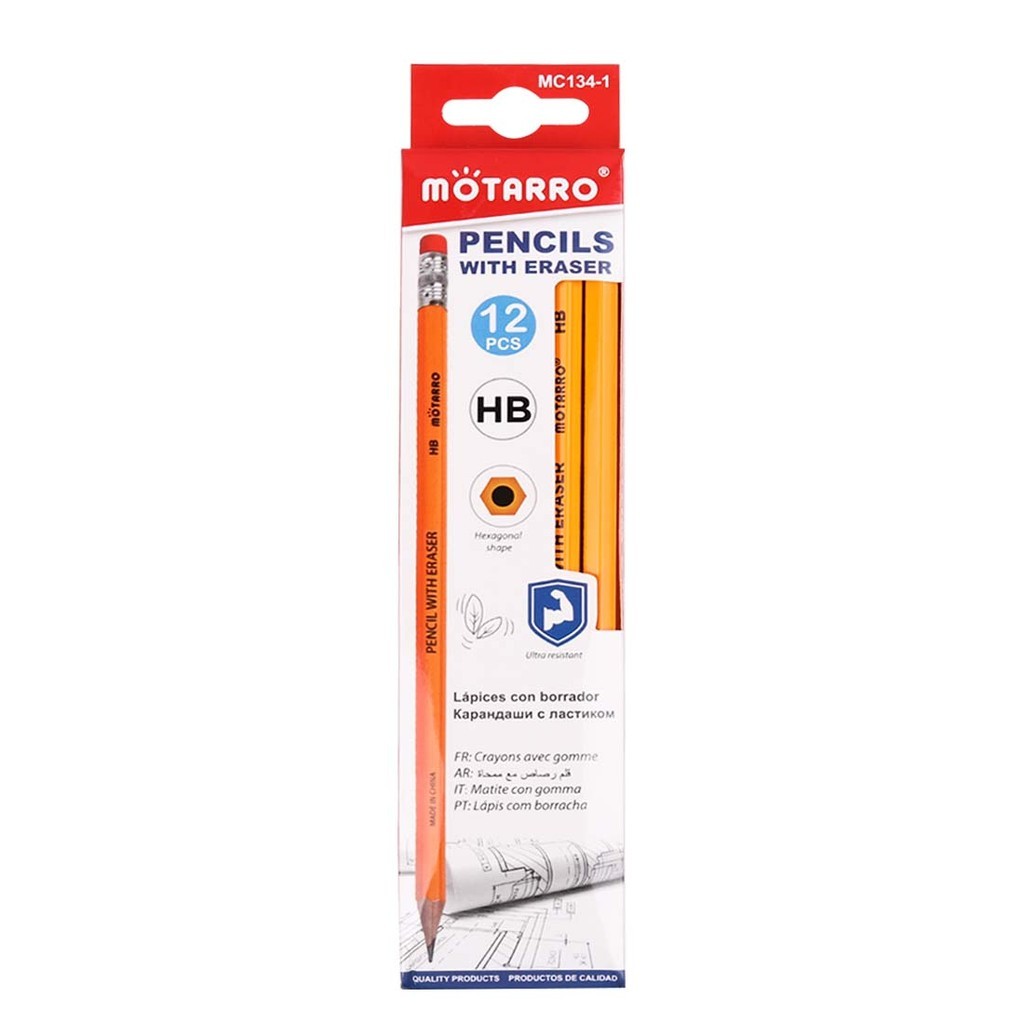 12ชิ้นพรีเมี่ยมพรีคม #2 Hb Pencils Standard Wood Cased Graphite พร้อม ...