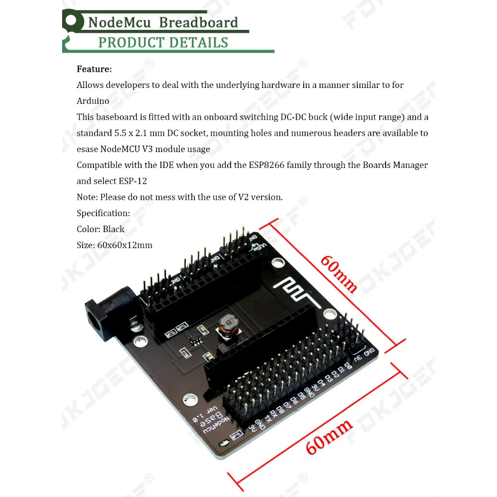 Node MCU Development Kit V3 CH340 NodeMCU + มอเตอร์โล่ Wifi Esp8266 Esp-12e diy rc ของเล่นรีโมท ...