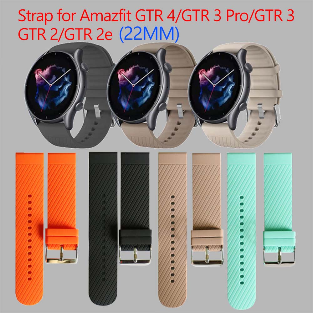 22 มม.สร้อยข้อมือสายรัดข้อมือสําหรับ Huami Amazfit GTR4 3 Smartwatch ...