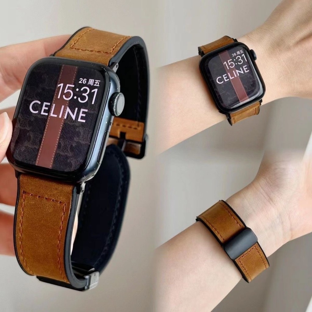Crazy Horse สายหนังใช้งานร่วมกับ Apple Watch Series 9 8 7 6 SE 5 4 3 2 ...