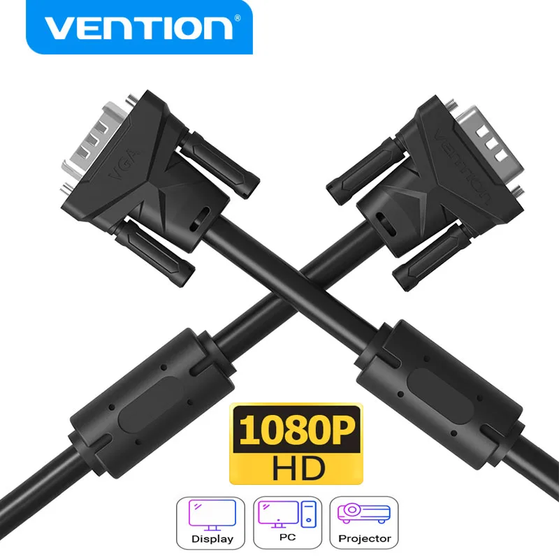 Vention สาย VGA ชายกับชาย 1080P 15 Pin สาย VGA เป็น VGA สําหรับจอภาพ ...