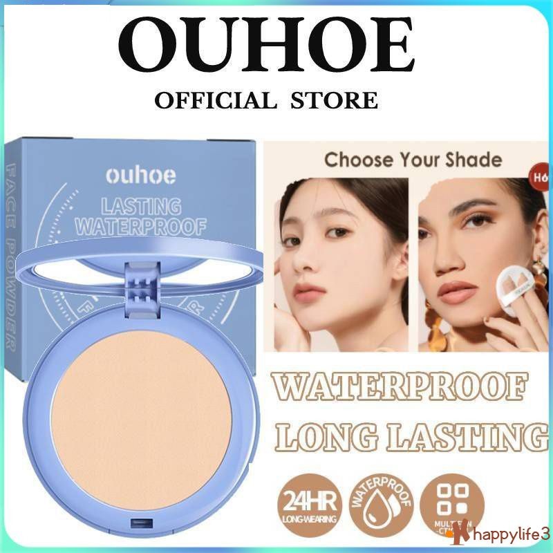 Ouhoe แป้งเซ็ตแต่งหน้าระบายอากาศได้ดีไร้ที่ติ ติดทนนาน แป้งสัมผัสแต่งหน้าไม่ง่าย แป้งเซ็ต ...