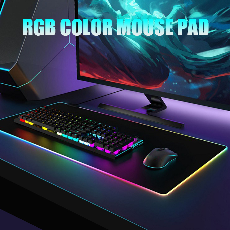Rgb Light Gaming Mouse Pad ขนาดใหญ่กันน้ํา USB Mousepad เกมเม้าส์ 80 ...