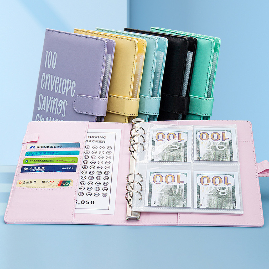 Cross-border Hot-sell-100 ซองประหยัด Challenge Locker Binder ชุด Binder ...