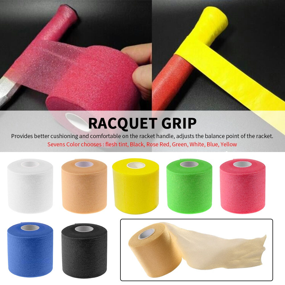 Racquet Grip Cushion Wrap Damping Membrane Badminton Tennis PU Sponge ...
