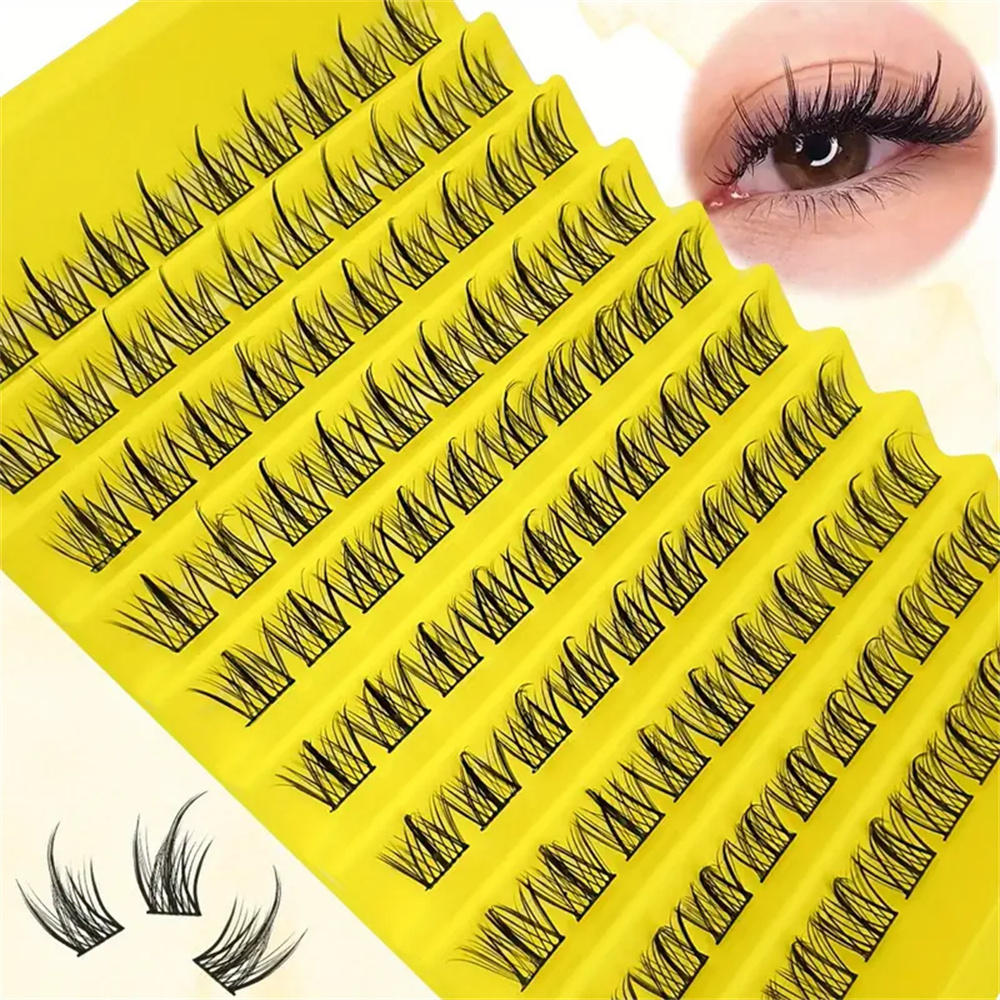 100 Lash Clusters, DIY Cat Eye Segmented Lash Clusters ธรรมชาตินุ่ม ...