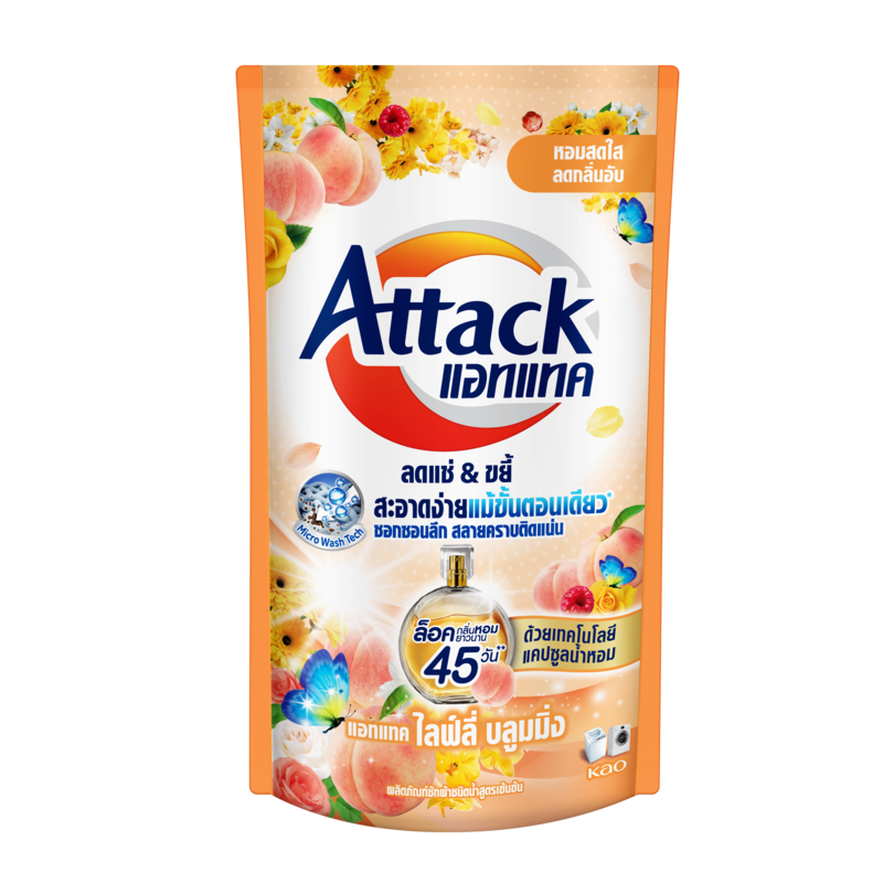 Attack Lively Blooming Concentrated Liquid (Peach) 600ml แอทแทค ไลฟ์ลี่ ...