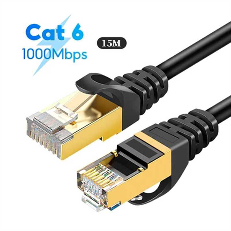 1m 2M 5M 10M 15M 20M 30M รอบ Cat6A แบน Cat6 อินเทอร์เน็ต RJ45 Ethernet ...