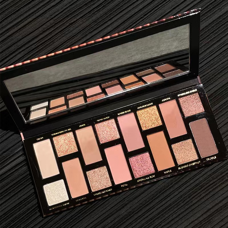 พาเลทอายแชโดว์ 16 สี Matte Pearlescent Earth Color Waterproof Eyeshadow ...