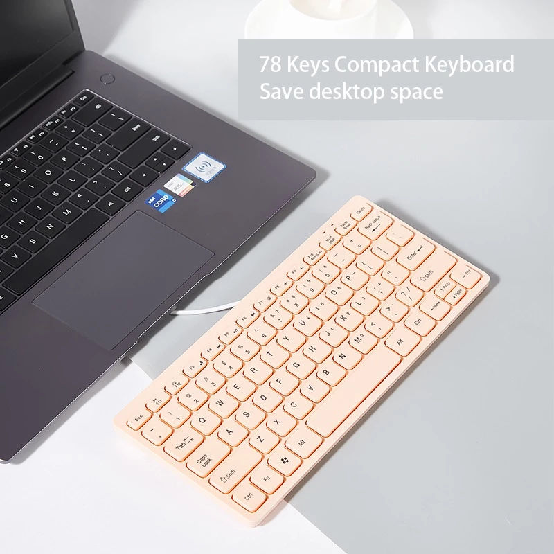 Skyshiu Macaron Mini Keyboard 78 คีย์คีย์บอร์ดเงียบ USB เบื้องต้น ...