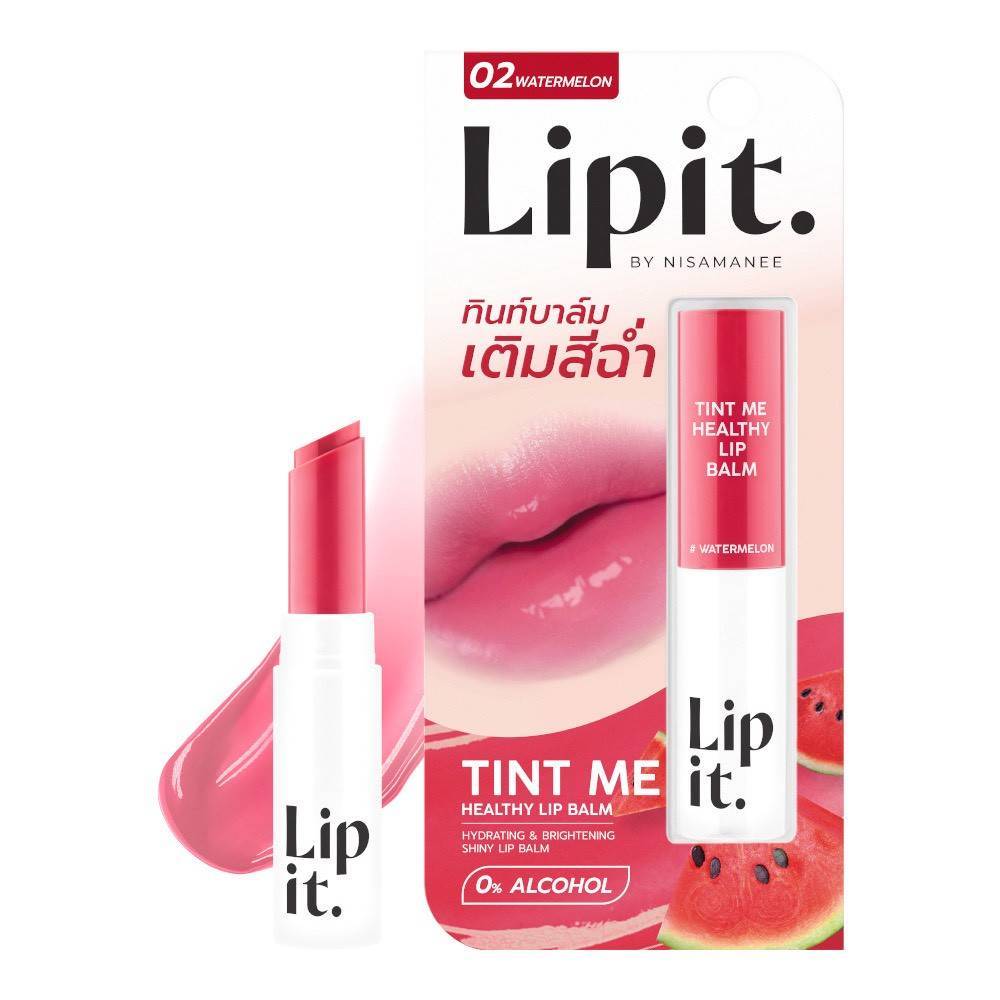 Lip it Tint Me Healthy Balm ลิปทิ้นท์ บาล์ม บำรุงริมฝีปาก สี WATERMELON ...