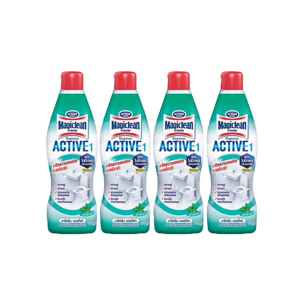 [แพ็ค4] มาจิคลีน แอคทีฟ มิ้นตี้ เฟรช 750มล Magiclean Active Minty fresh ...