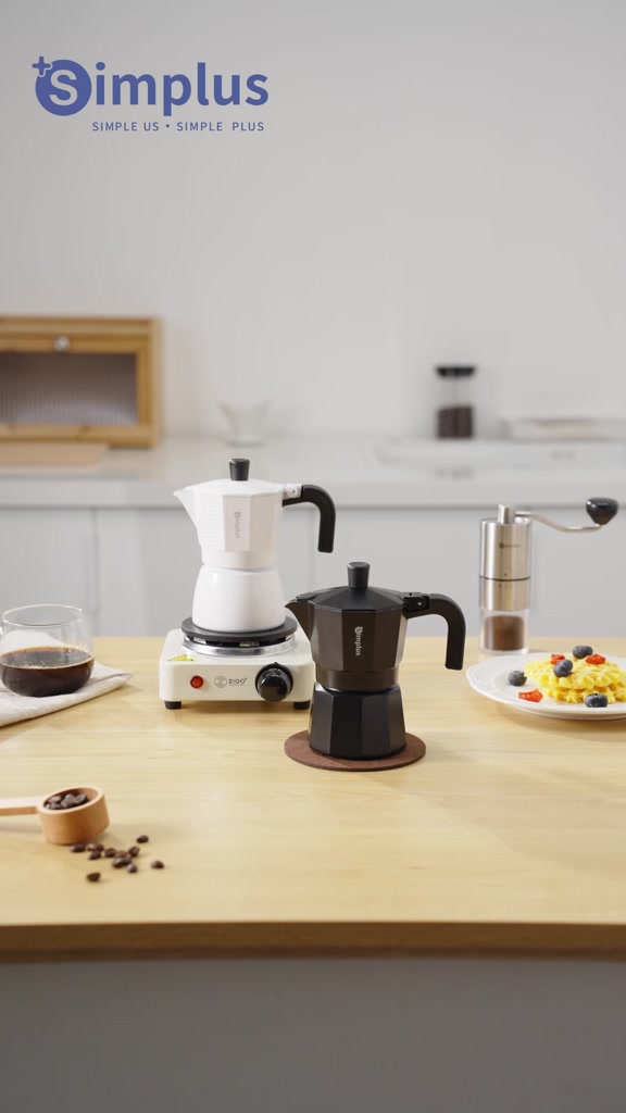 INSSA x Simplus Moka Pot เครื่องสกัดแรงดันสูง ความจุ 150 มล. เอสเปรสโซ KFJH015 | Shopee Thailand