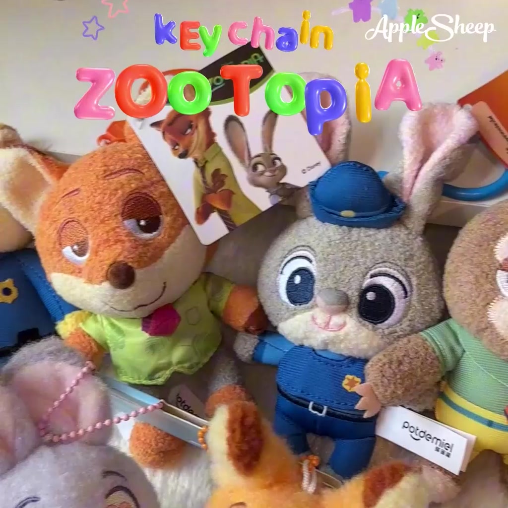 [Zootopia Keychain] พวงกุญแจตุ๊กตา ดิสนีย์ ซูโทเปีย จี้ห้อยตุ๊กตาน่ารัก ...