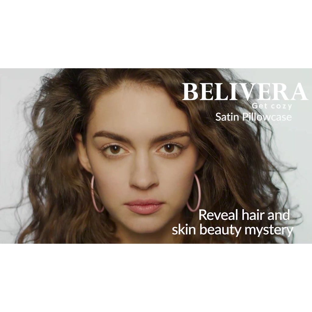 Pillow Case Ice Silk Satin BELIVERA Aura, ปลอกหมอนไหมน้ำแข็ง ลดสิว หน้า ...