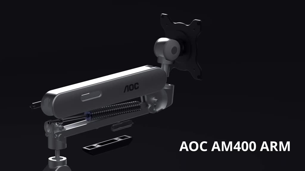 ขาตั้งจอ AOC AM400 Series Single Desk Monitor Arm for monitors from 17 ...