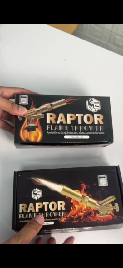หัวพ่นไฟ RAPTOR R2 (ทองเหลืองแท้) - จุดไฟในตัว ใช้งานง่าย ปลอดภัย ...